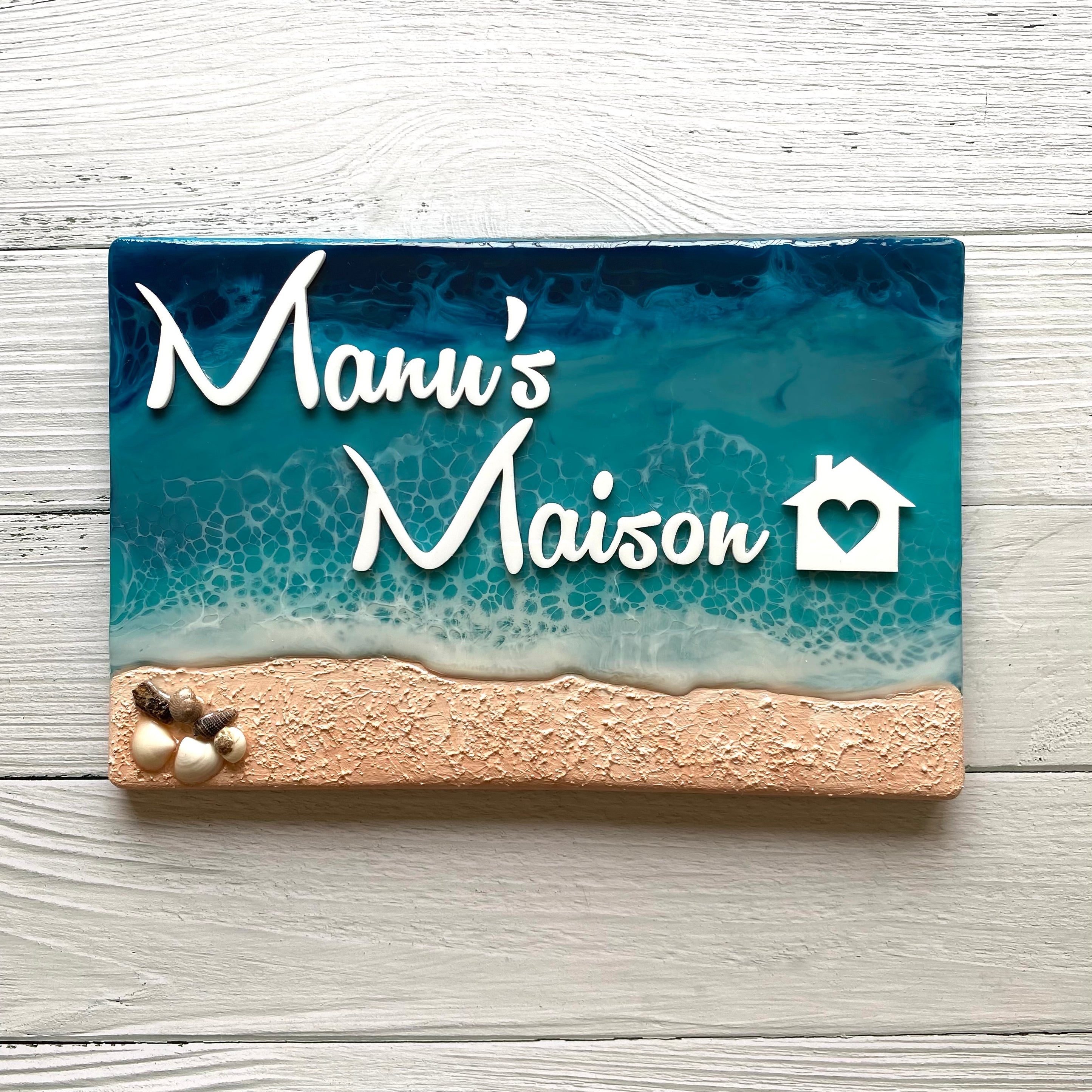 Ocean Beach Theme - Nameplate – Art By Ami
